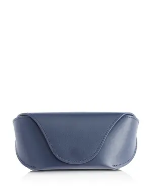 ROYCE NEW YORK Leather Glasses Carrying Case - Blue