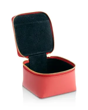 ROYCE NEW YORK Leather Trinket Case - Red