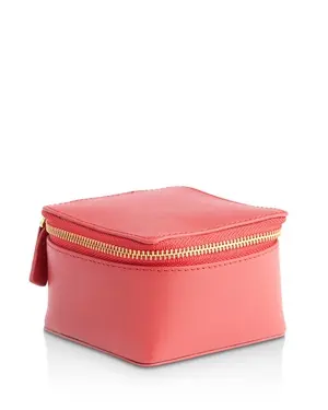 ROYCE NEW YORK Leather Trinket Case - Red