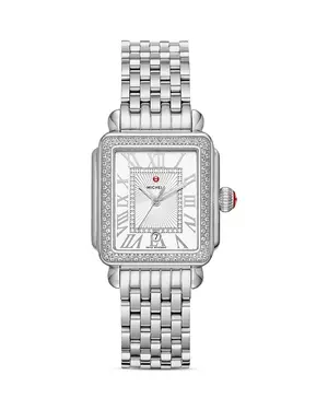 Michele Deco Madison Mid Watch, 29mm - White/silver