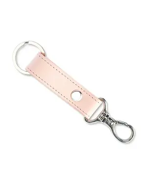 ROYCE NEW YORK Leather Valet Key Chain - Light Pink