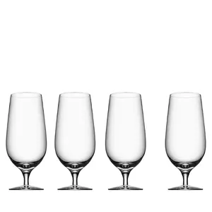 ORREFORS Beer Collection Lager Glass, Set Of 4 - Clear