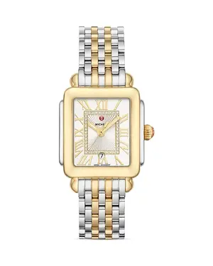 Michele Deco Madison Mid Watch - White/two Tone