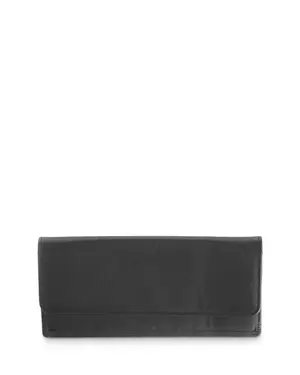 ROYCE NEW YORK Leather Rfid Blocking Clutch Wallet - Light Pink