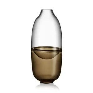 KOSTA BODA Septum Vase - Brown