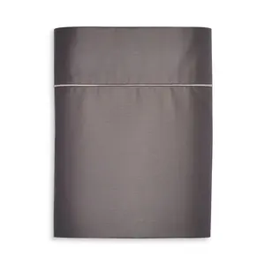 HUDSON PARK COLLECTION 500tc Sateen Wrinkle-resistant Queen Flat Sheet Exclusive - Charcoal