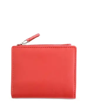 ROYCE NEW YORK Rfid Blocking Leather Wallet - Red