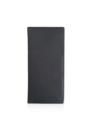 ROYCE NEW YORK Leather Rfid-blocking Travel Document Organizer - Black