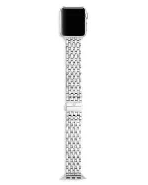 Michele Stainless Steel Bracelet Band For Apple Watch - Chrome