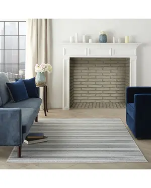 NOURISON HOME Key Largo Klg01 Area Rug, 4' X 6 - Blue