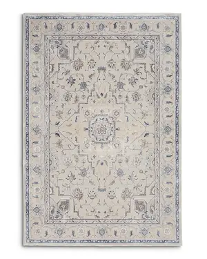 NOURISON HOME Silky Textures Sly08 Area Rug, 3'11 X 5'11 - Ivory/gray