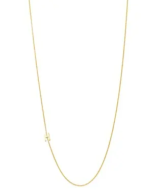 ZOE LEV Zoe Lev 14k Yellow Gold Asymmetrical Initial Pendant Necklace H/gold
