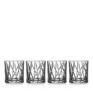 ORREFORS City Old Fashioned Glass, Set Of 4 - Clear