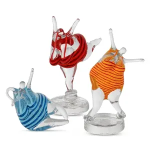 KOSTA BODA Happiness Glass Sculpture - Red