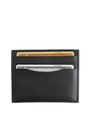 ROYCE NEW YORK Rfid Blocking Minimalist Leather Wallet - Black