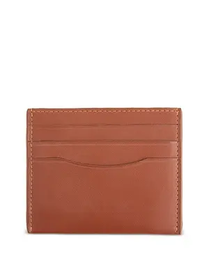 ROYCE NEW YORK Rfid Blocking Minimalist Leather Wallet - Tan