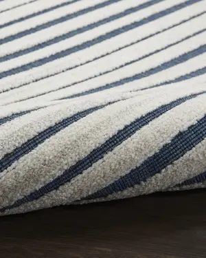 NOURISON HOME Key Largo Klg01 Area Rug, 8'10 X 11'10 - Blue