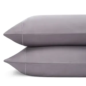 HUDSON PARK COLLECTION 500tc Sateen Wrinkle-resistant King Pillowcase Pair - Exclusive Charcoal