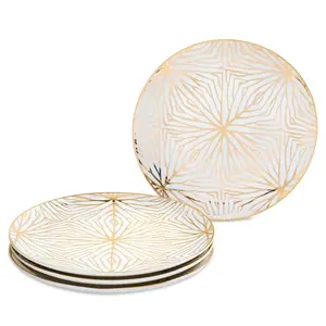 TALIANNA Lily Pad Plates, Set Of 4