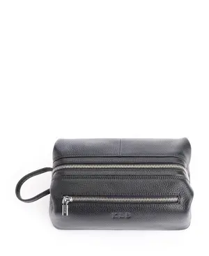 ROYCE NEW YORK Classic Leather Toiletry Bag