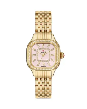 Michele Michele Meggie Diamond Watch Pink/gold