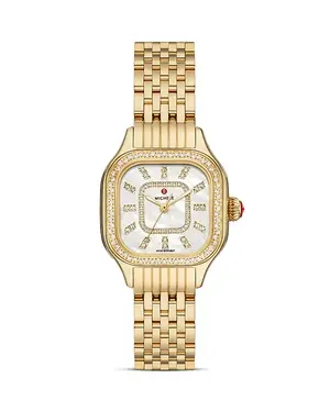 Michele Meggie Diamond Watch - White/gold