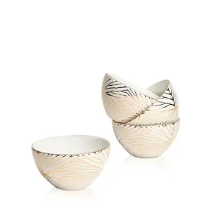 TALIANNA Lily Pad Dessert Bowls, Set Of 4