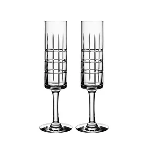 ORREFORS Street Specialty Drinkware Jan Johansson Champagne Glass, Set Of 2 - Clear