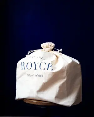 ROYCE NEW YORK Leather Weekender Duffel Bag - Tan