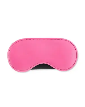 ROYCE NEW YORK Leather Sleep Mask Bright Pink