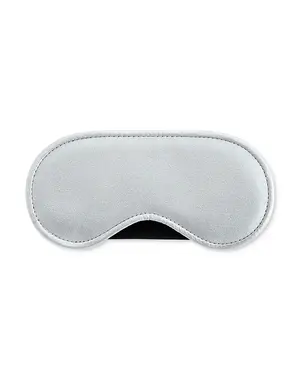 ROYCE NEW YORK Leather Sleep Mask Silver