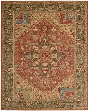 NOURISON HOME Living Treasures Li01 Area Rug, 3'6 X 5'6 - Rust
