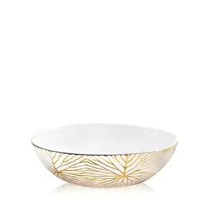 TALIANNA Lily Pad Low Serving Bowl - Multi