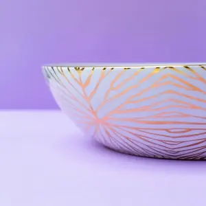 TALIANNA Lily Pad Low Serving Bowl