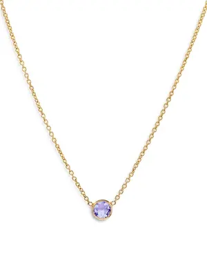 ZOE LEV 14k Yellow Gold Pendant Necklace - Alexandrite