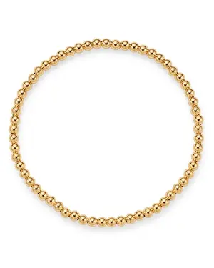 ZOE LEV 14k Yellow Beaded Stretch Bracelet - Gold