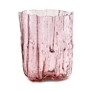 KOSTA BODA Crackle Tall Vase Pink