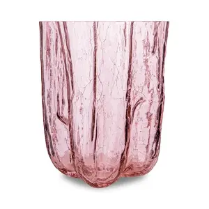 KOSTA BODA Crackle Tall Vase - Pink
