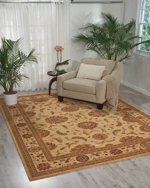 NOURISON HOME Living Treasures Li04 Area Rug, 3'6 X 5'6 - Ivory