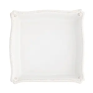 JULISKA Berry And Thread Matzo Plate - Whitewash