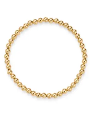 ZOE LEV 14k Yellow Beaded Stretch Bracelet - Gold