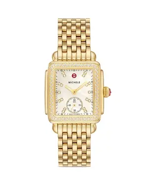 Michele Deco Mid Watch - White/gold