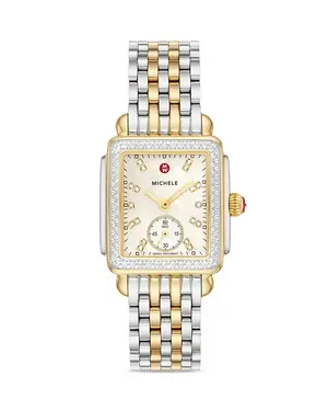 Michele Deco Mid Watch - White/two Tone