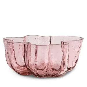 KOSTA BODA Crackle Bowl - Pink