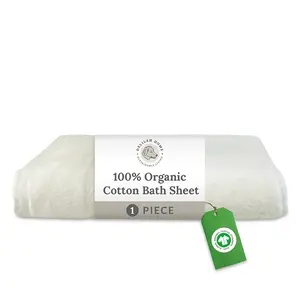 DELILAH HOME Organic Cotton Bath Sheet - Ivory