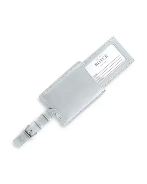 ROYCE NEW YORK Retractable Luggage Tag Silver
