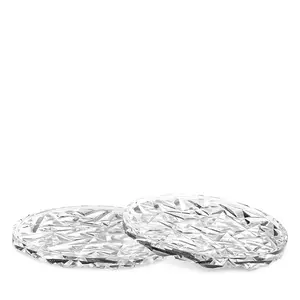 ORREFORS Carat Crystal Coaster, Set Of 2 - Clear