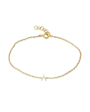 ZOE LEV 14k Yellow Wishbone Bracelet - Gold