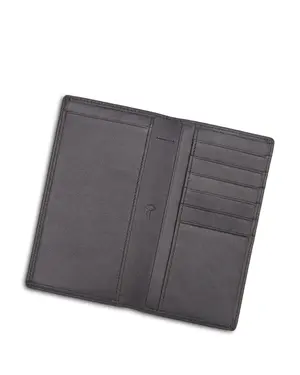 ROYCE NEW YORK Leather Rfid-blocking Checkbook Case & Secretary Wallet
