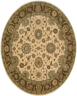 NOURISON HOME Living Treasures Li05 Round Area Rug, 5'10 Round - Beige